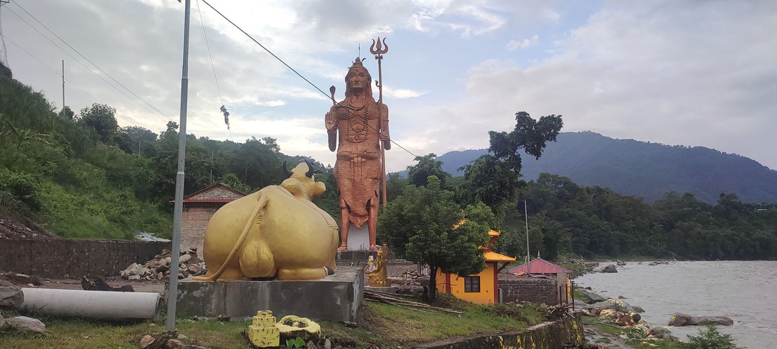 108 feet tall statue of Mahadev constructed at Paundi - Enewspolar ...